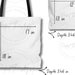 AOP Tote Bag Size Chart Care Instructions and Key Features Mockup, Polyester Tote Bag Product ...