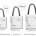 AOP Tote Bag Size Chart Care Instructions and Key Features Mockup, AOP Tote Bag Size Guide ...