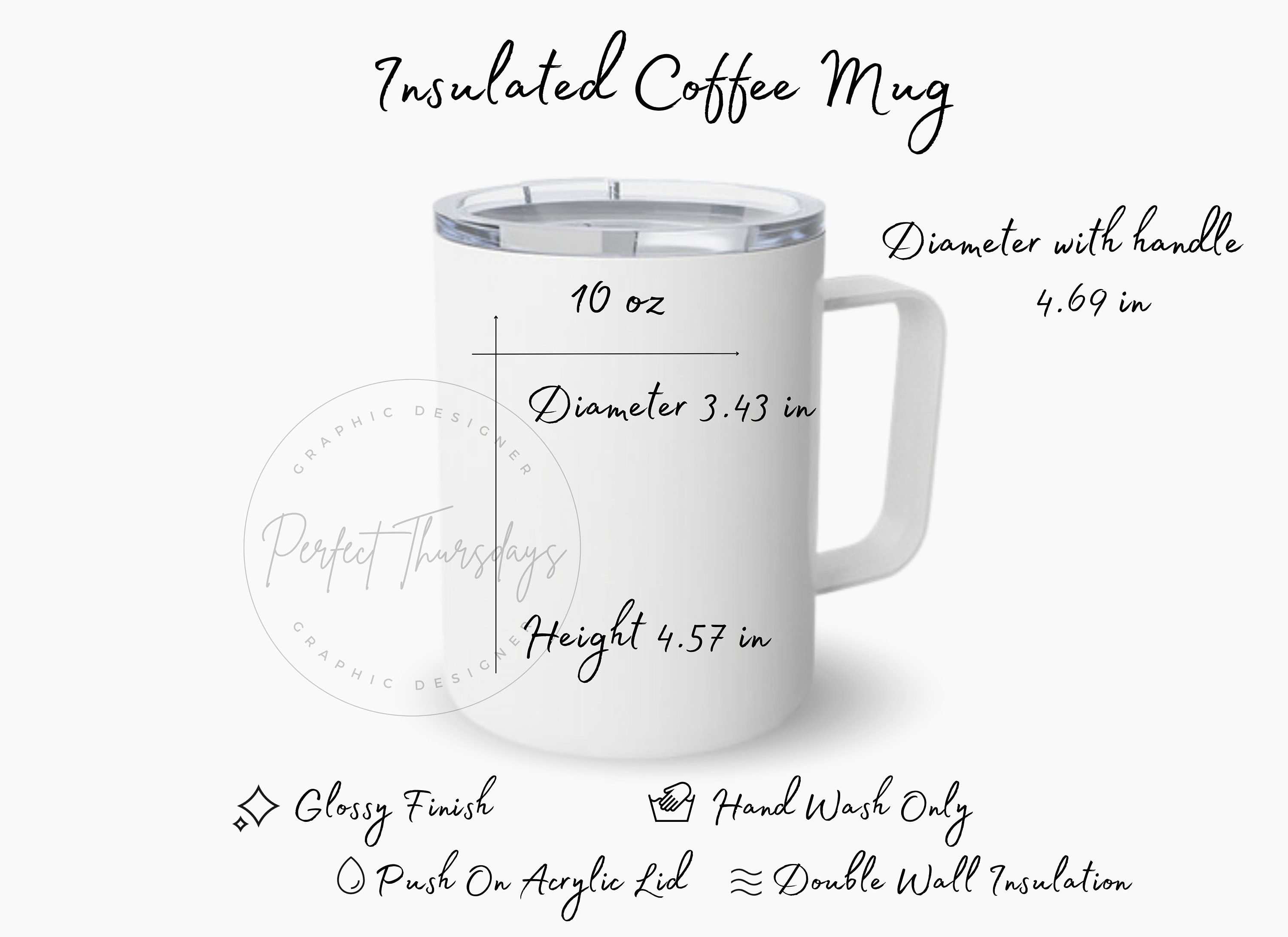 Insulated Coffee Mug Size Chart Template Coffee Mug Size - Etsy