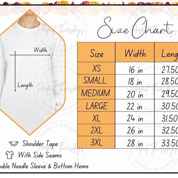 Ls14004 Size Chart - Etsy