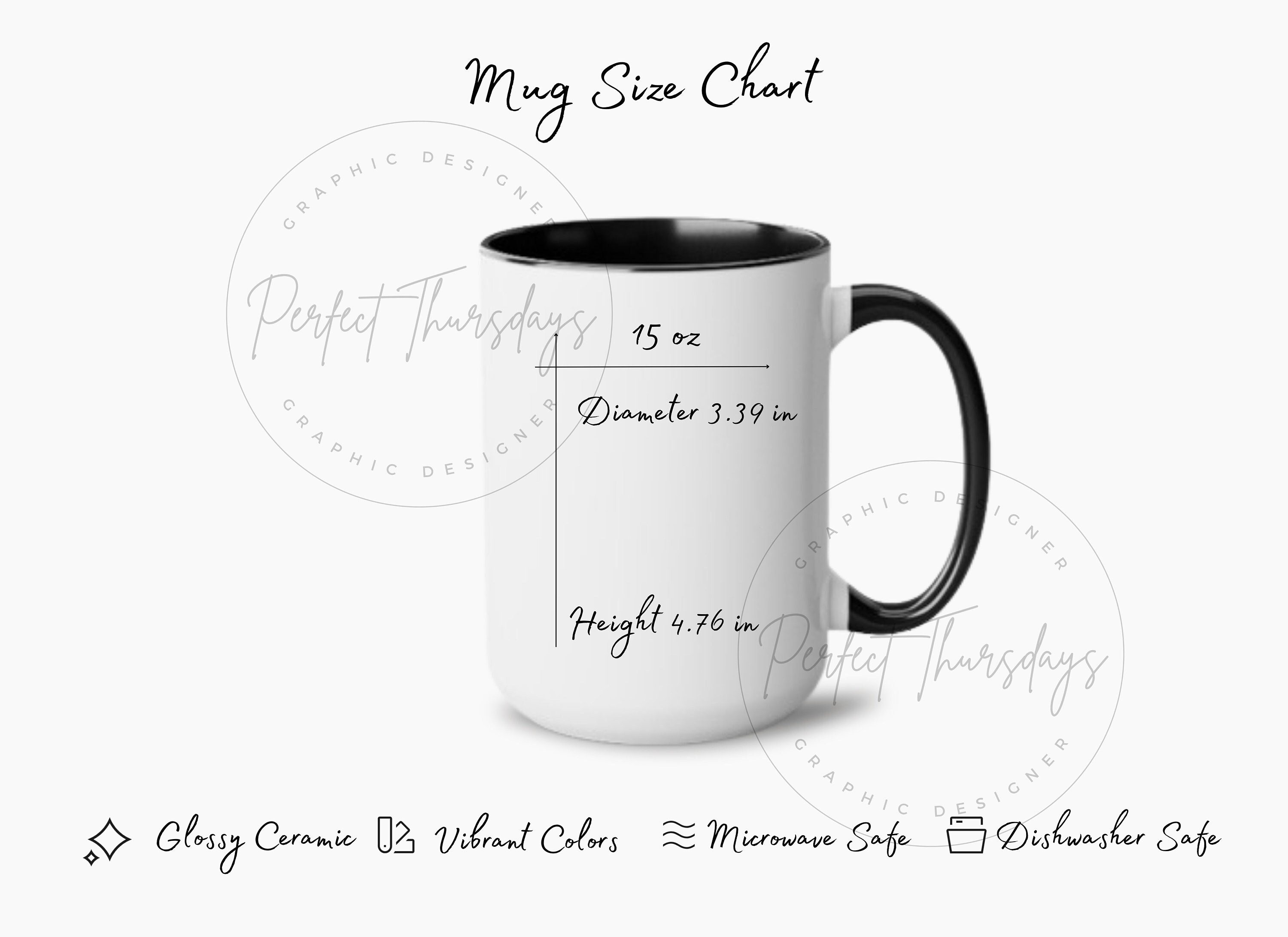 Two Tone Mug Size Chart Template, Two Tone Size Chart Editable Template ...