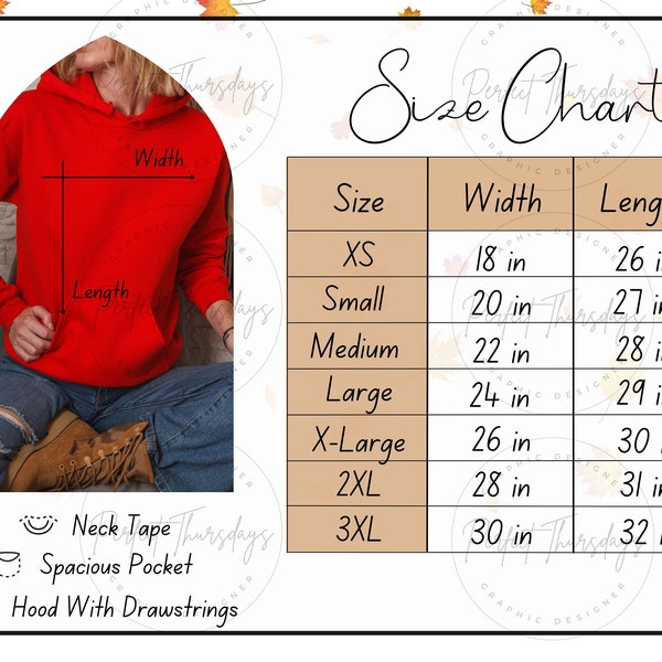 Ls14004 Size Chart - Etsy