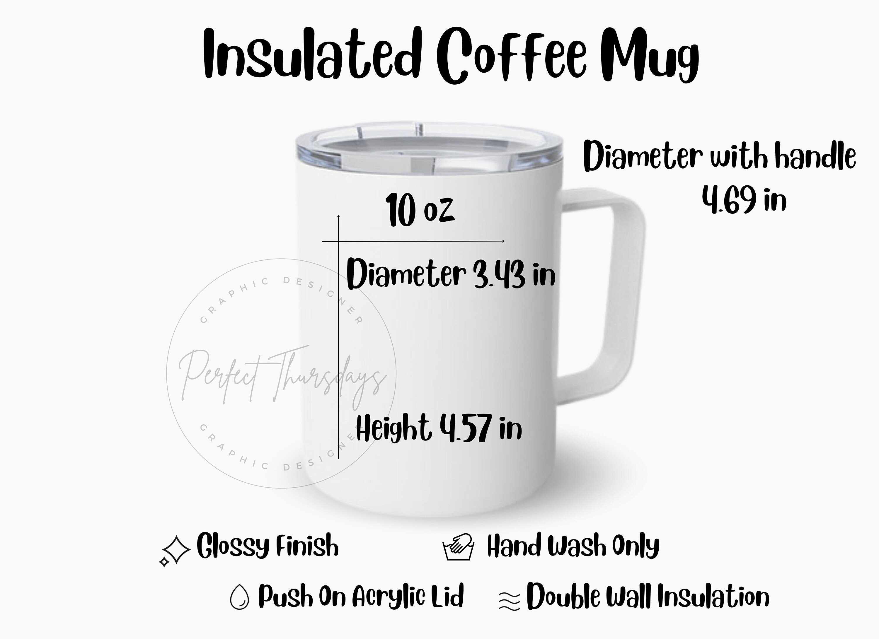 Insulated Coffee Mug Size Chart Template Coffee Mug Size - Etsy