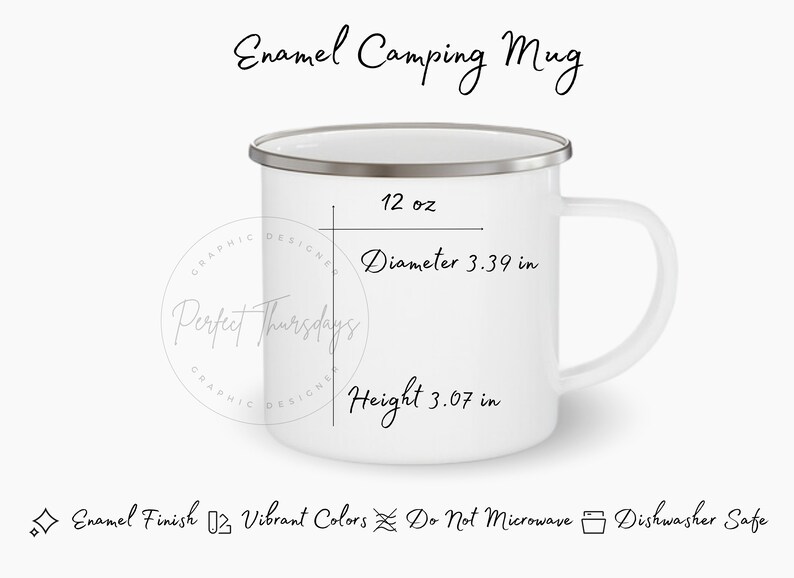 Enamel Camping Mug Size Chart Template, Enamel Campfire Cup Size Chart ...