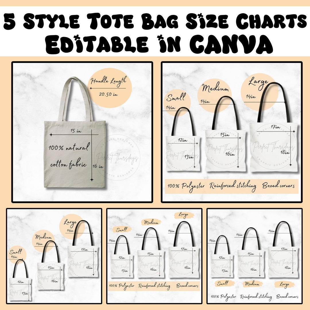 Tote Bag Size Chart, Natural Canvas Bag Size Chart, Tote Bag Mockup ... Tote Bag Size Chart, Natural Canvas Bag Size Chart, Tote Bag Mockup ...