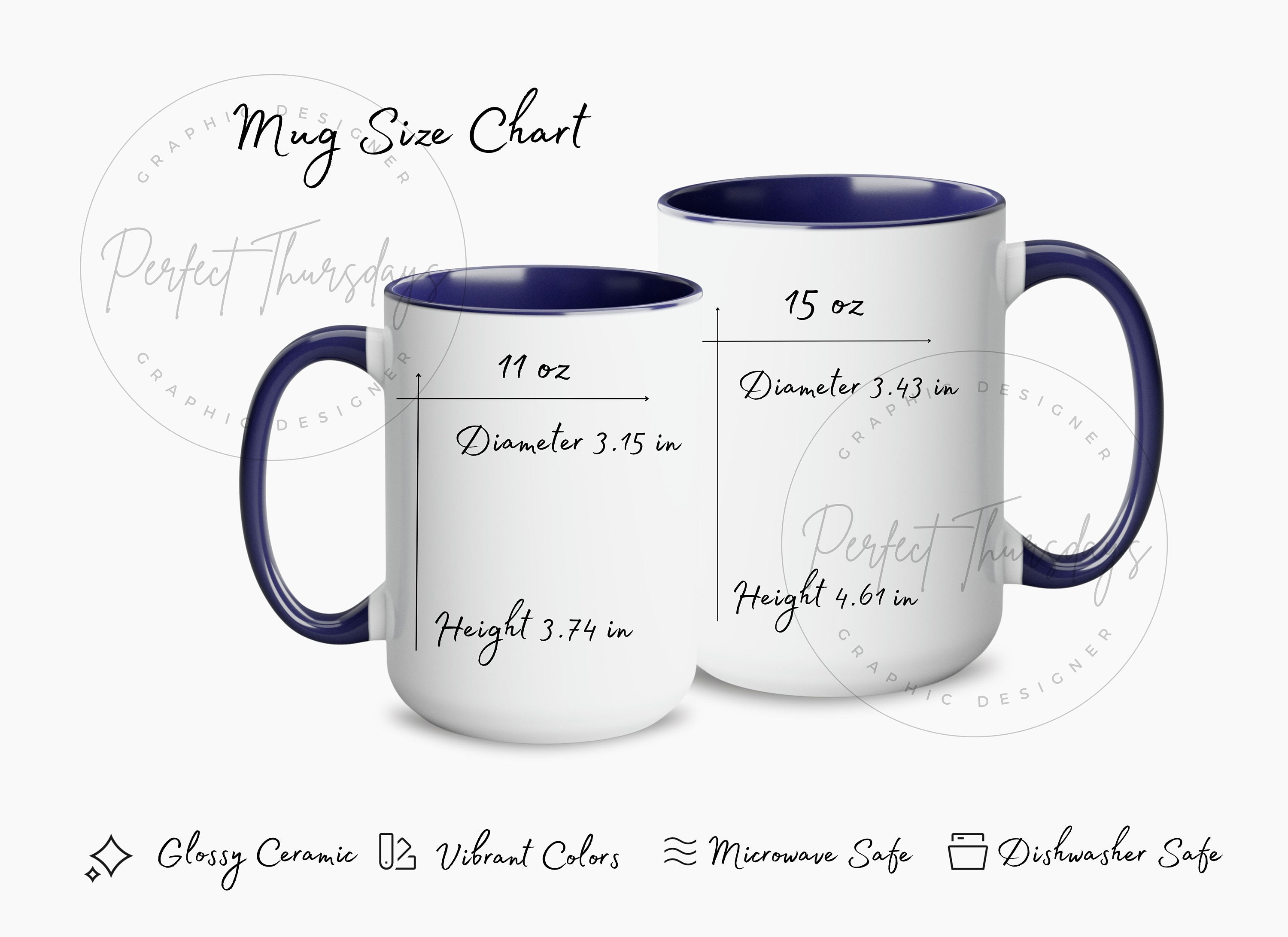Two Toned Mug Size Chart Template, Two Tone Size Chart Editable ...