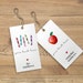 Instant Download Editable Apple Tag & Crayon Tag Templates for Teacher ...
