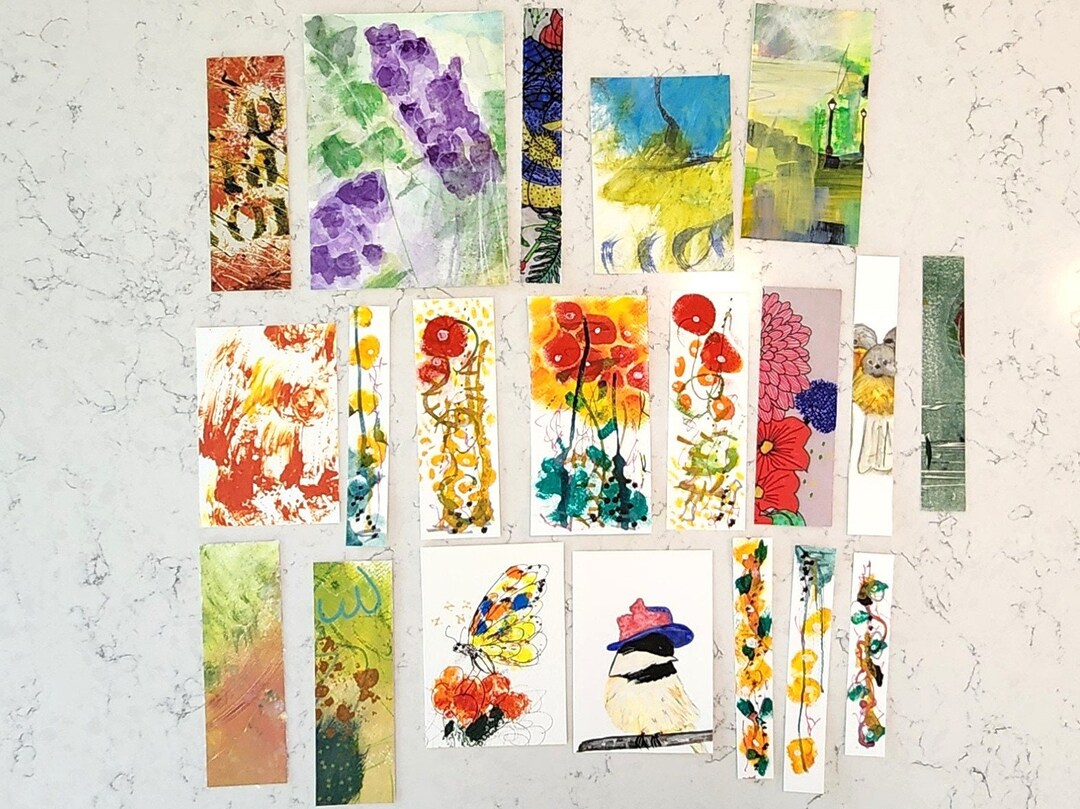 Art Journaling Kit, Handpainted Paper, Paper Scrap Pack, Scrapbooking ...