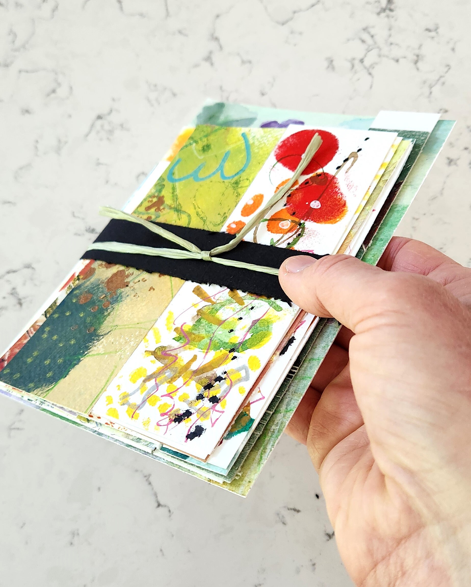 Art Journaling Kit, Handpainted Paper, Paper Scrap Pack, Scrapbooking ...