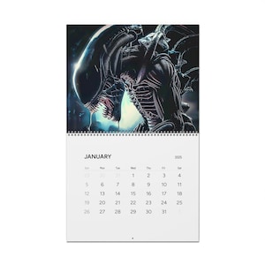 Xenomorph 2025 Calendar - Etsy UK