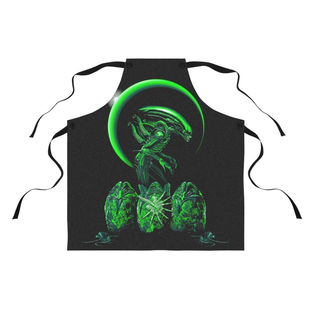 Xenomorph Alien Cooking Apron Sci-fi Kitchen Accessory, Space Creature ...