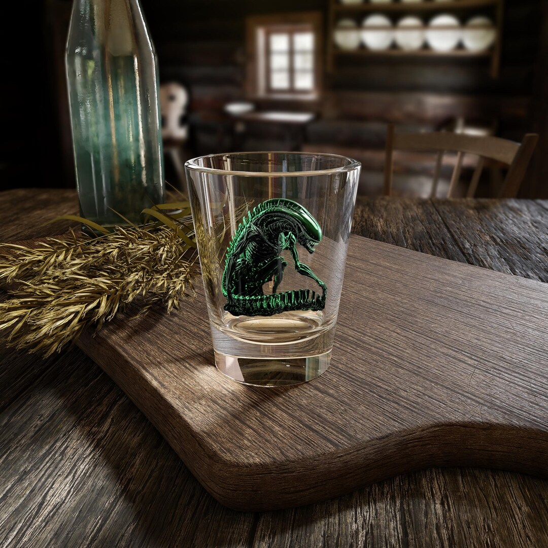 Alien Fans Shot Glass - UFO Enthusiast Gift, Extraterrestrial Home ...