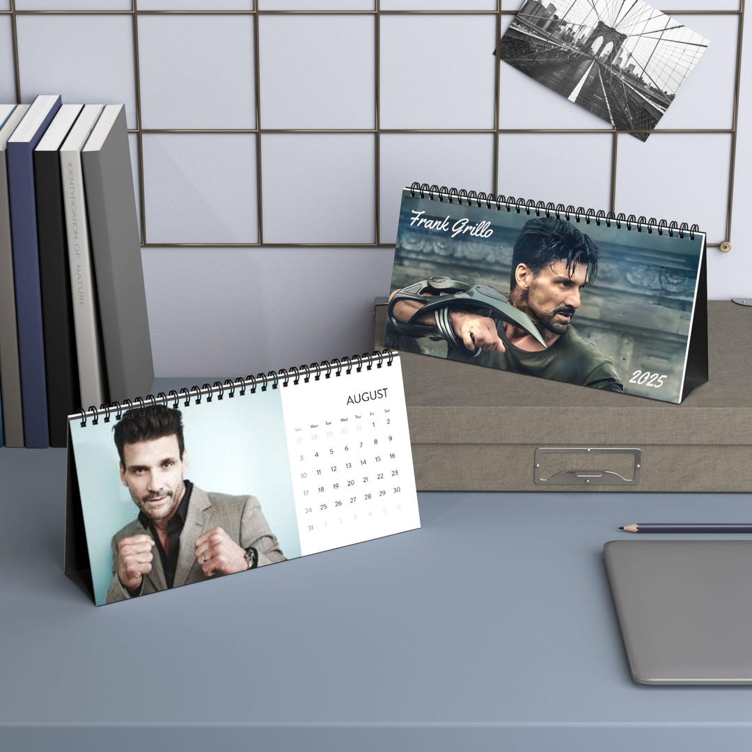 Desk Calendar, Frank Grillo Fans and Lovers, 2025 Monthly Planner ...