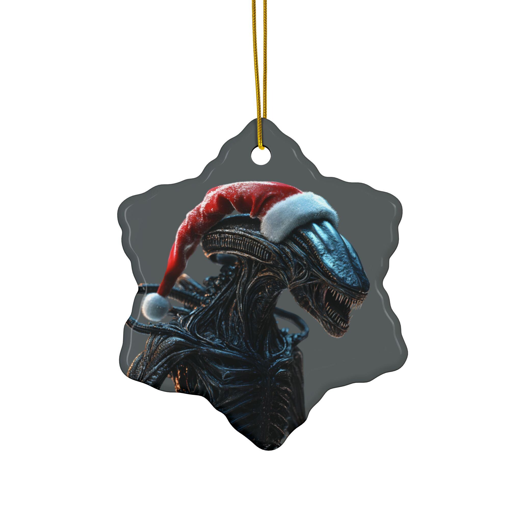 Ceramic Ornaments, Alien Xenomorph Fans Christmas Ornament, 2-side ...