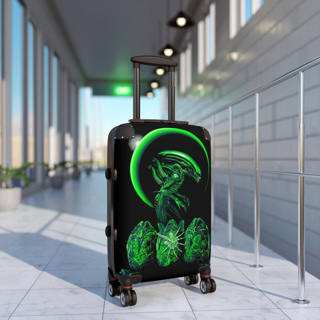 Xenomorph Fans Alien Lovers Suitcase Unique Sci-fi Travel Bag ...