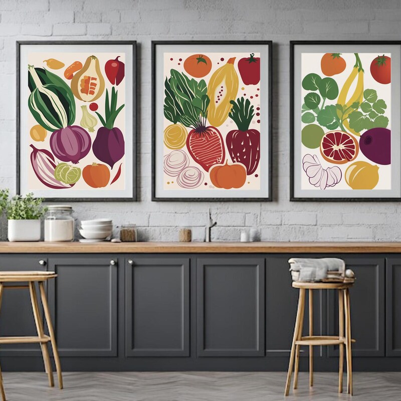 Vegetable Art Print - Etsy
