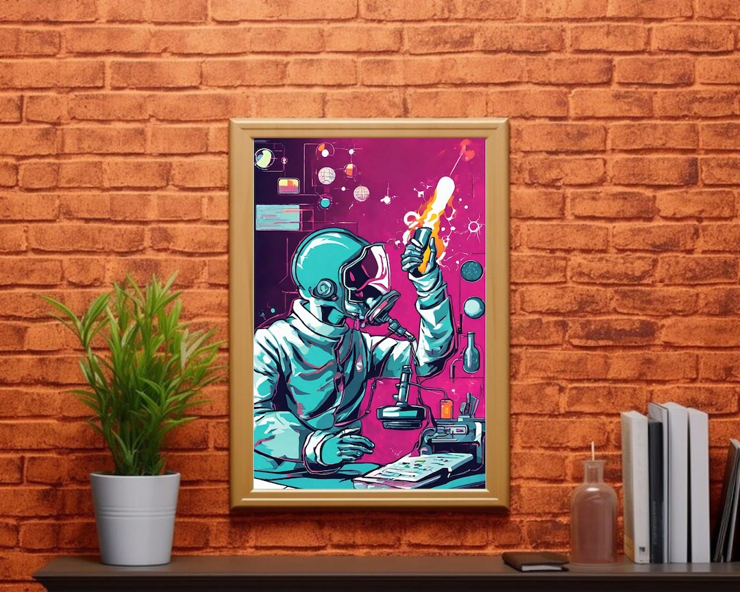Graffiti Scientist Research Wall Art, Graffiti Art Canvas, Street ...