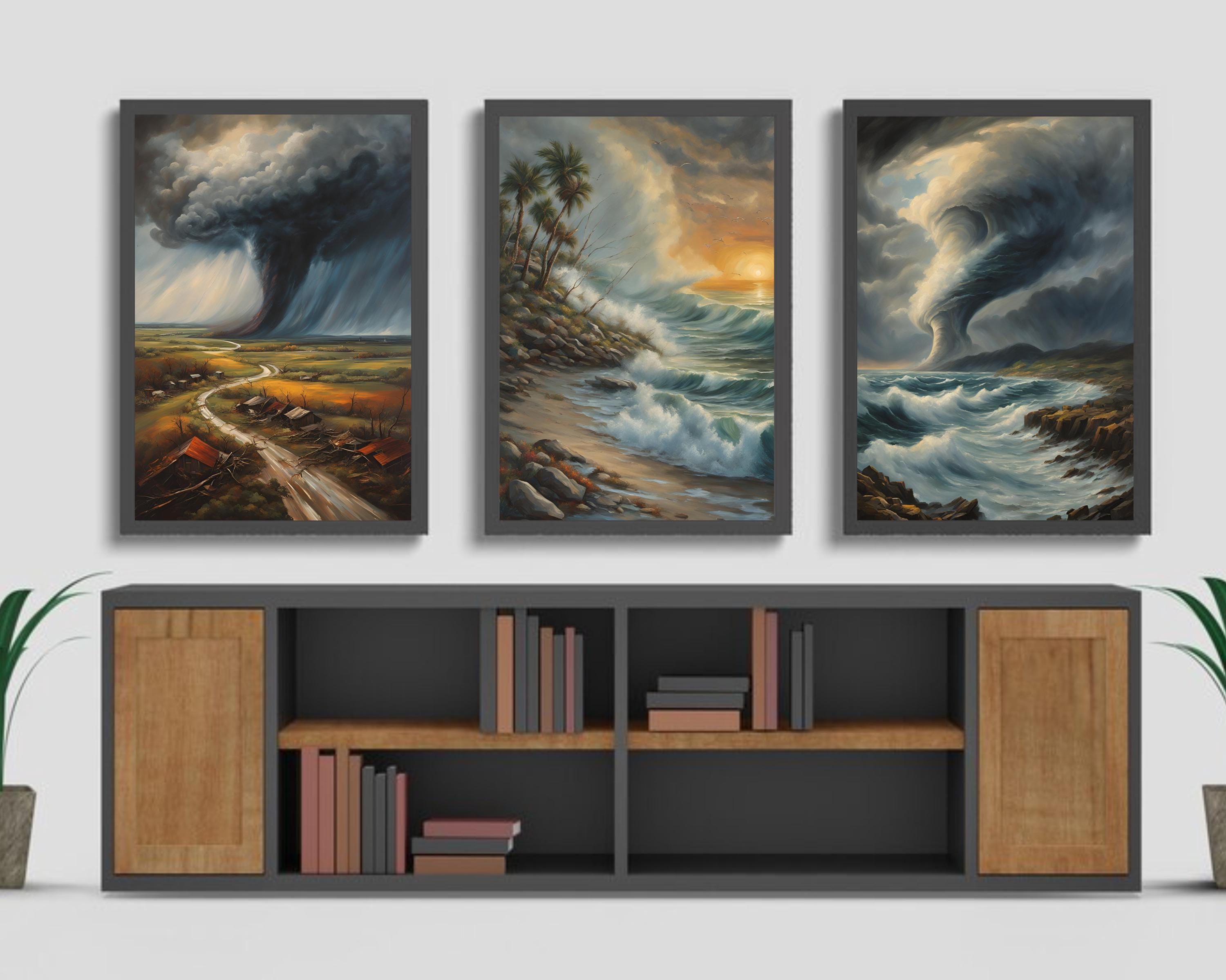 Tornado Wall Art, Nature Wall Print, Tornado Canvas Art, Printable Wall ...