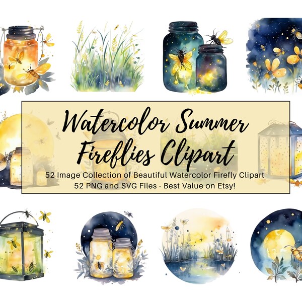 Firefly Clipart - Etsy