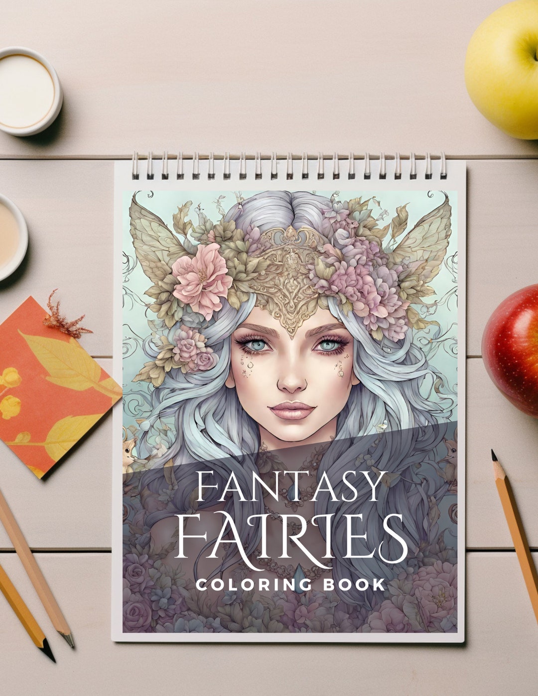 Fantasy Fairies Coloring Book - Printable, Whimsical, Mythical ...