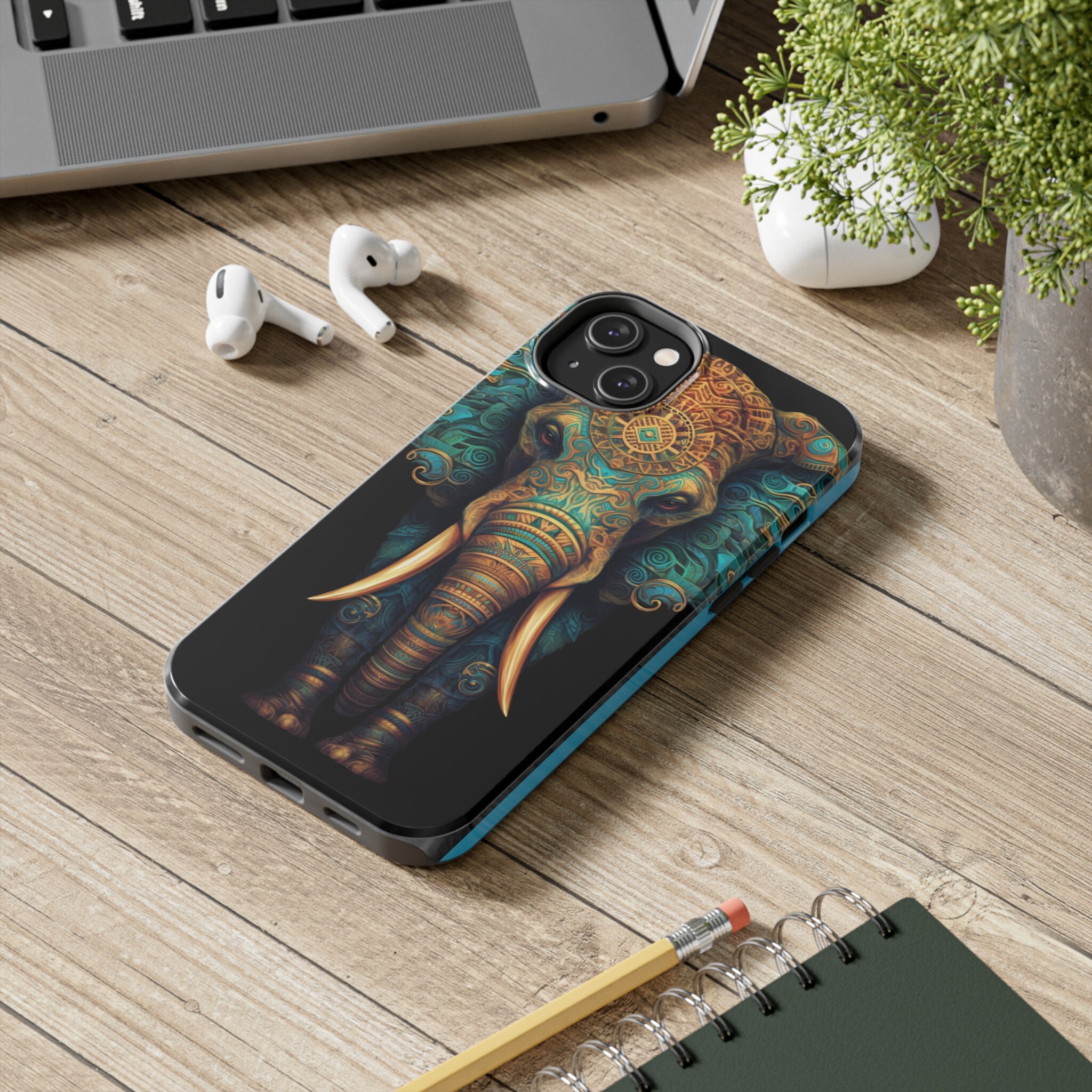 Mystical Mandala Elephant iPhone Case Boho Chic Phone Cover With ...
