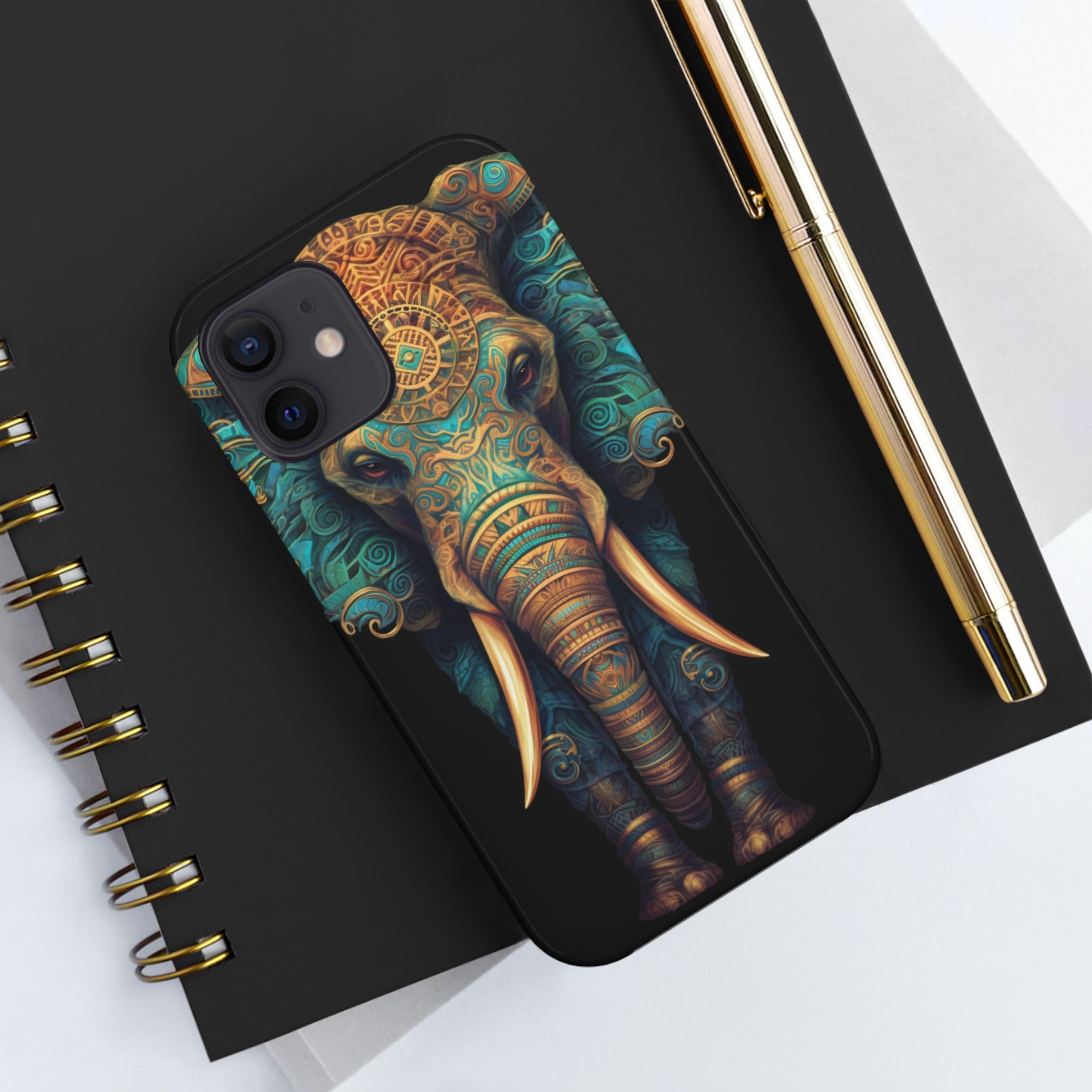 Mystical Mandala Elephant iPhone Case Boho Chic Phone Cover With ...
