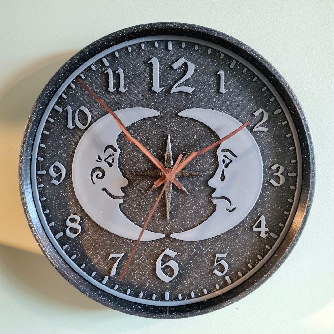 Renaissance Waxing and Waning Moons Wall Clock - Etsy