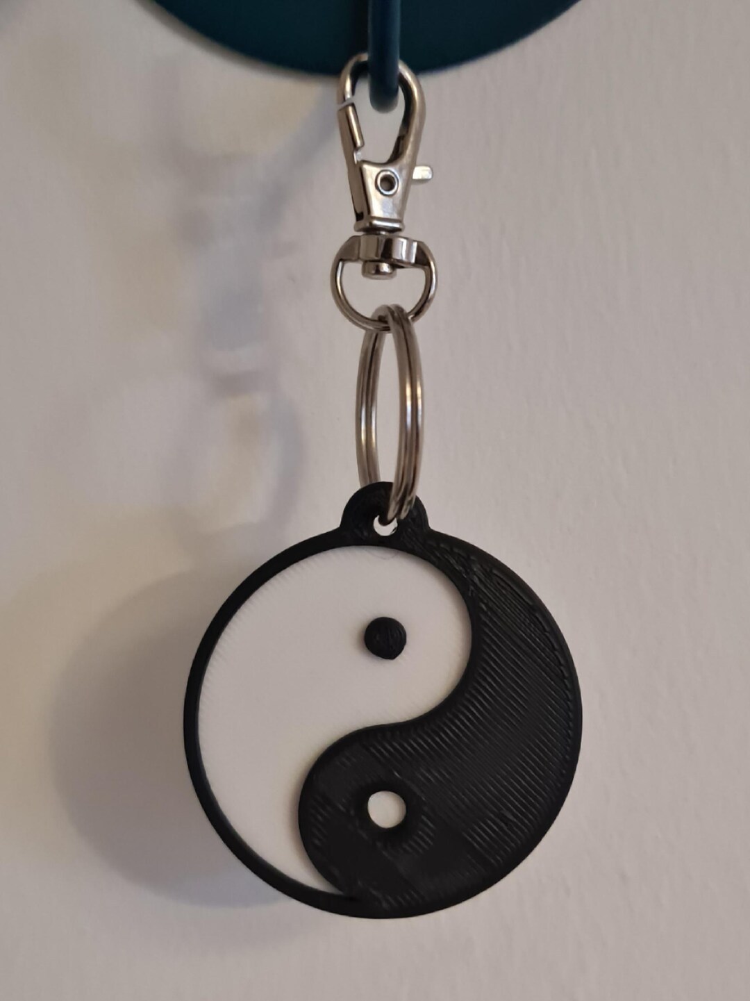 Yin Yang Harmony Symbol Key Chain Custom Colour Options Key Charm ...