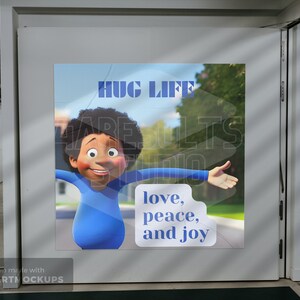 HUG LIFE Digital Art | Downloadable Wall Print | Png Jpg | -digital ...