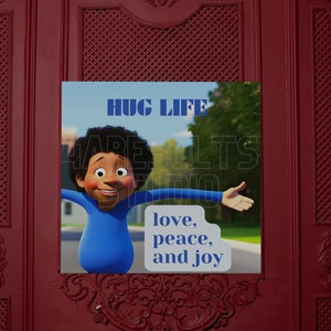 HUG LIFE Digital Art | Downloadable Wall Print | Png Jpg | -digital ...