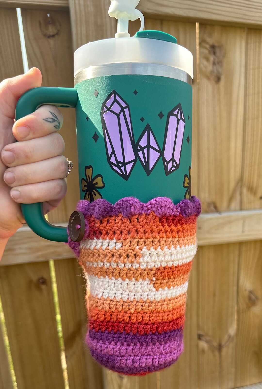 40oz Stanley Koozie Cup Holder Crochet Sleeve - Etsy