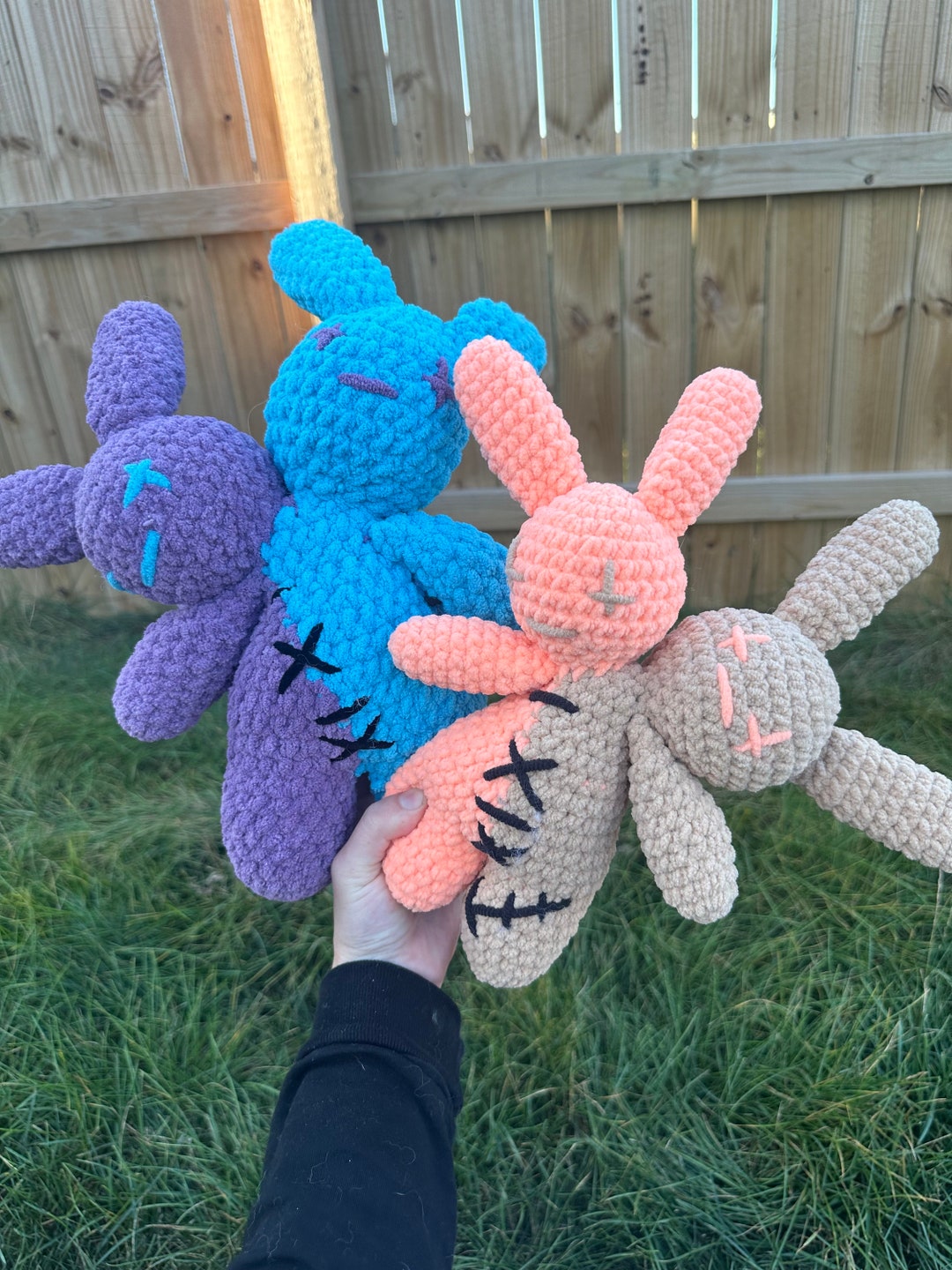 Two Headed Crochet Bunnies (medium or Large) - Etsy