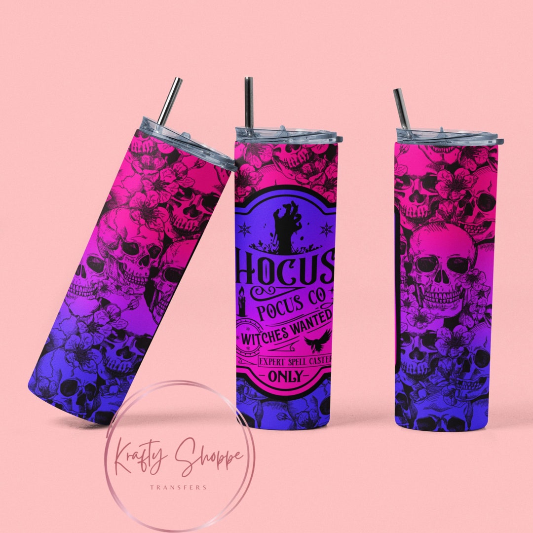 Hocus Pocus for 20oz Skinny Tumbler, Sublimation Transfer, Sublimation ...
