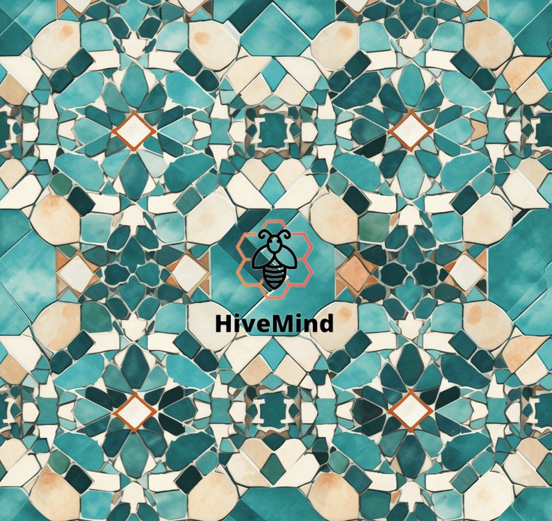 Digital Zellige Tile Patterns - Etsy