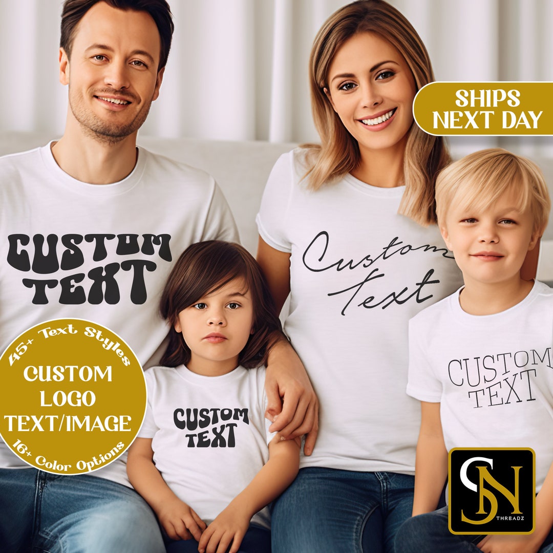 Custom Family Shirt, Custom Family Matching Shirt, Custom Shirt for ...