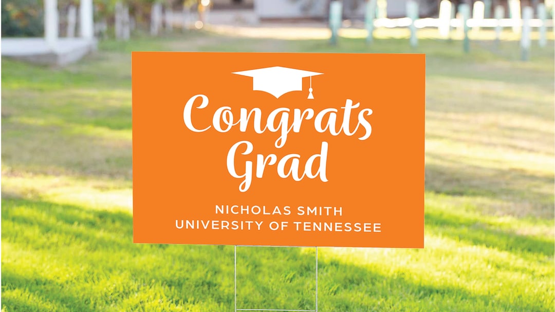 Custom Graduation 2024 Photo Yard Sign, Graduate Decor High School ...