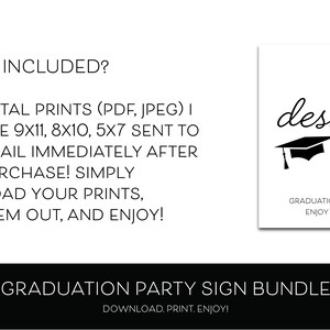 Graduation Party Printable Bundle Printable Graduation Signs - Etsy