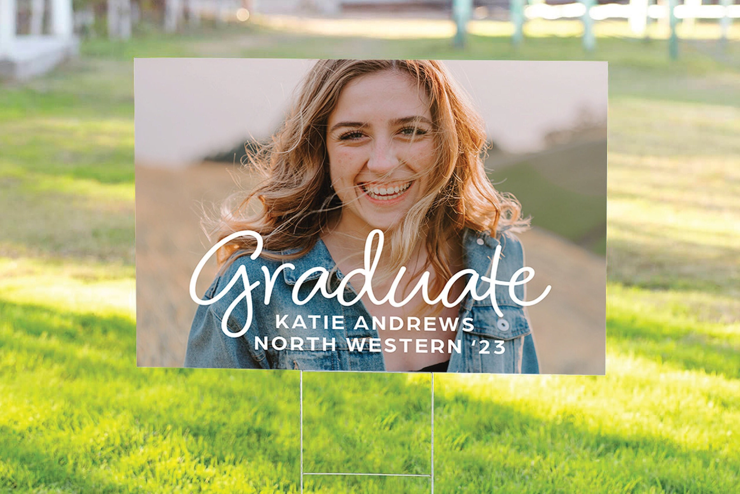 Custom Photo Graduation 2024 Yard Sign, Yard Sign Graduation Heavy-duty ...
