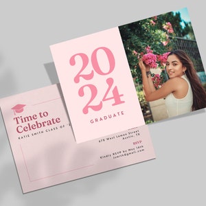 Trendy Grad Invitation Downloadable Graduation Invite Template 2023 ...