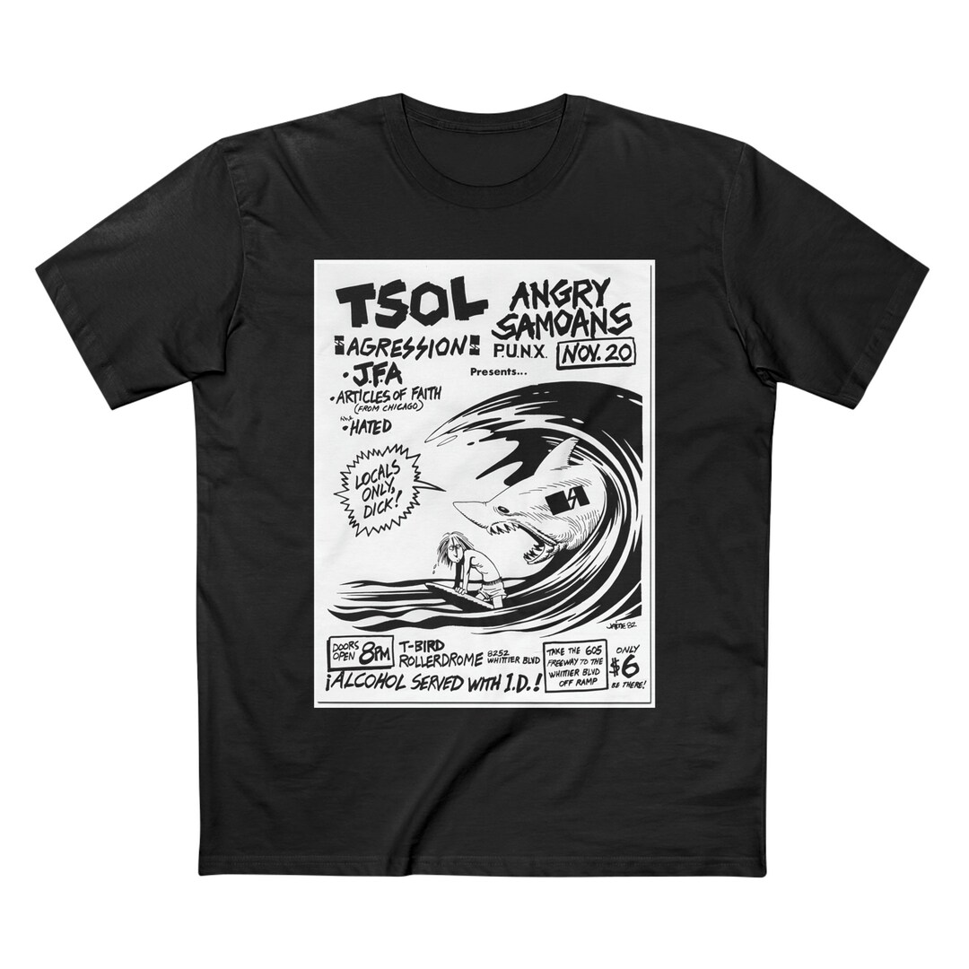 TSOL & Angry Samoans Punk Band Graphic Tshirt - Etsy