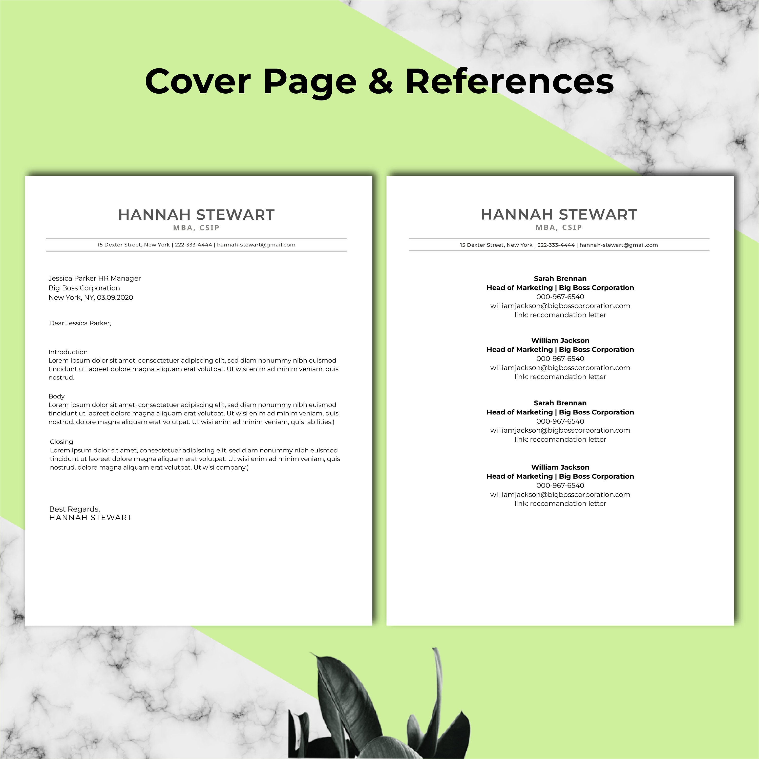 ATS Friendly Resume Template, Google Docs, Word and Pages Resume, ATS ...