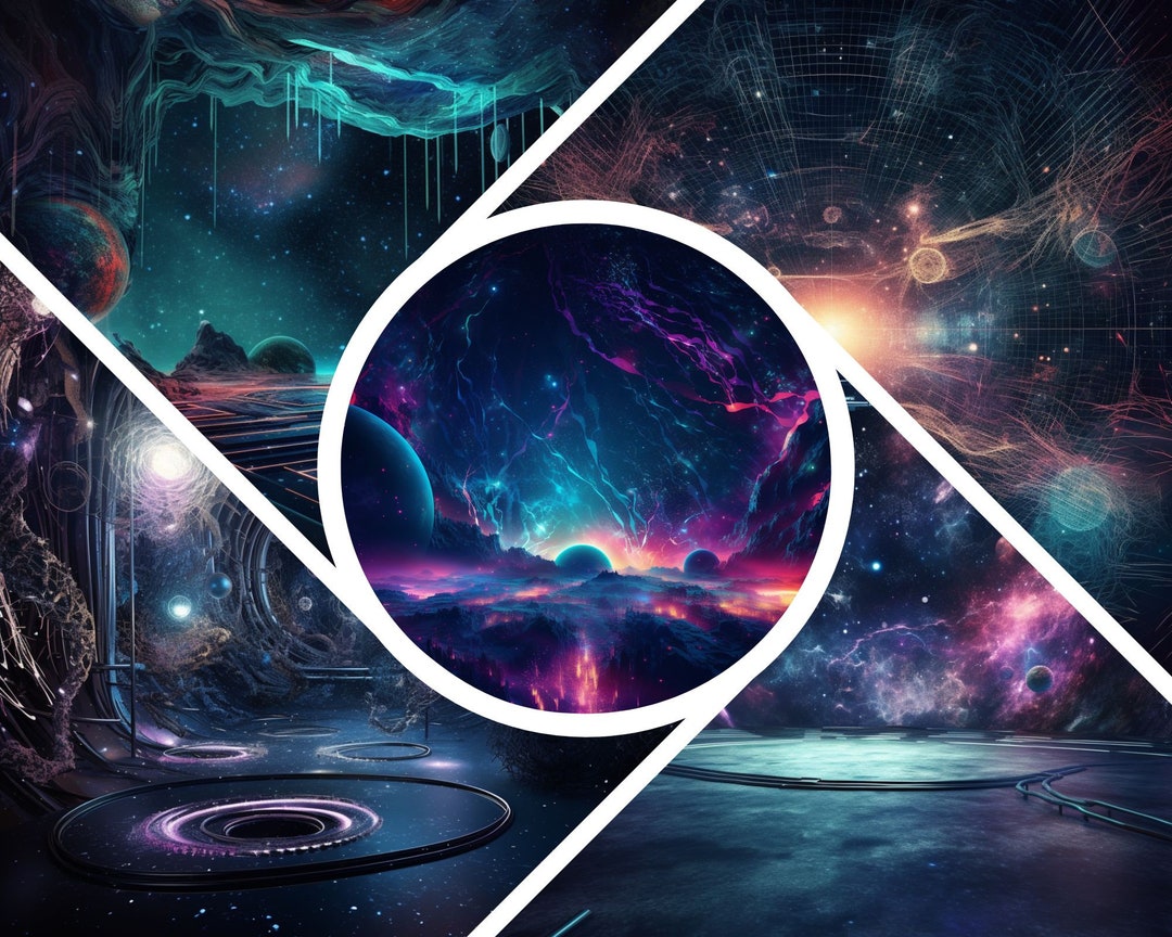 Galactic Adventure - a Cosmic-themed Digital Backdrop With Stars ...