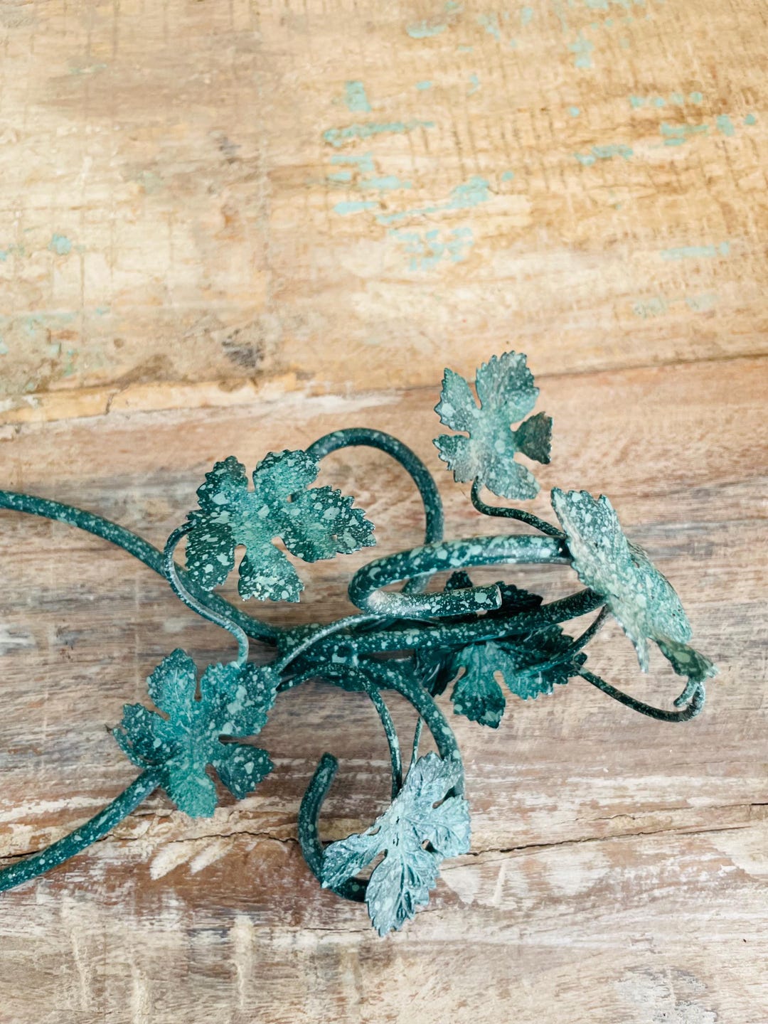 Chippy Plate Rack Green Hanging Art Book Bracket Ivy Leaf Detail - Etsy