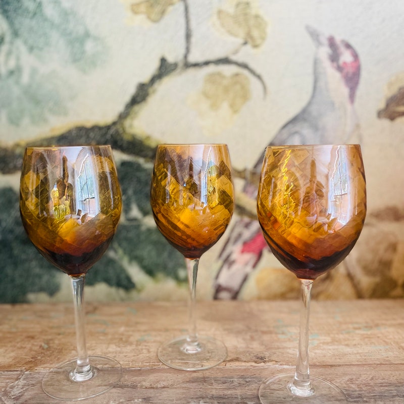 Amber Glassware - Etsy