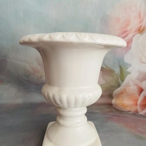 White Urn Vase Ceramic Classic Flower Urn - Etsy