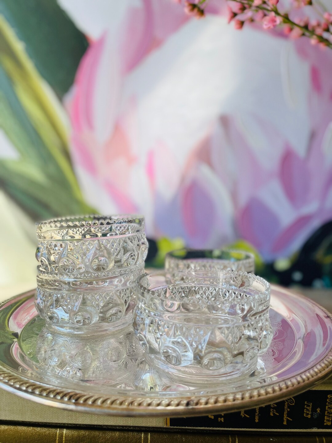 Berry Bowls Collectible Glass Made in 1890s Reverse Toroedo Glass EAPG ...