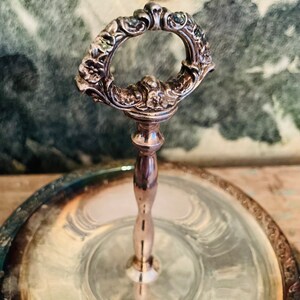 Two Tier Appetizer Dessert Stand Silver Etched - Etsy