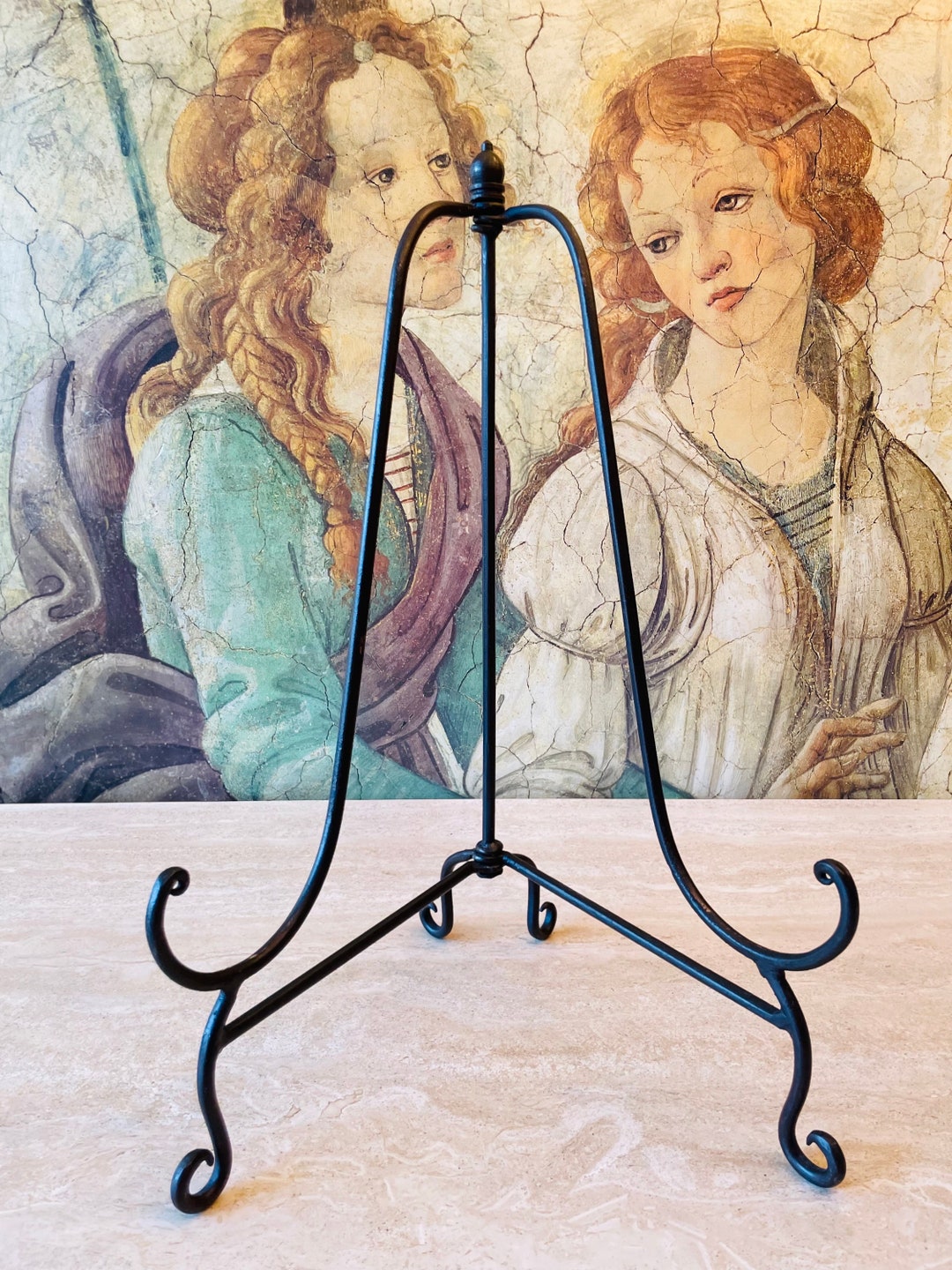 Black Iron Metal Easel Art Display Book Stand Cookbook Large - Etsy