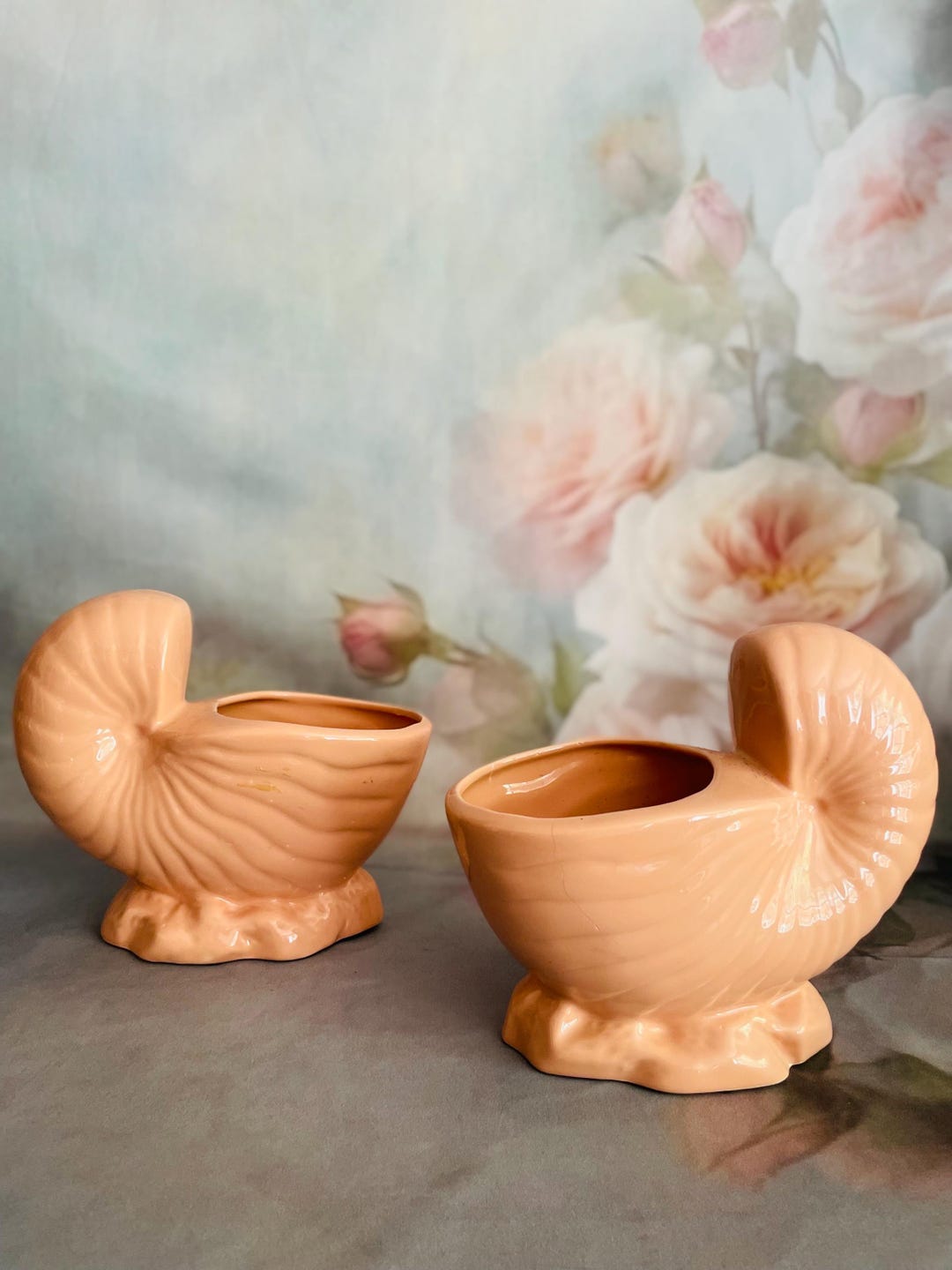 Seashell Planter Conch Shell Mermaid Dream Decor Mccoy Pink Pottery ...