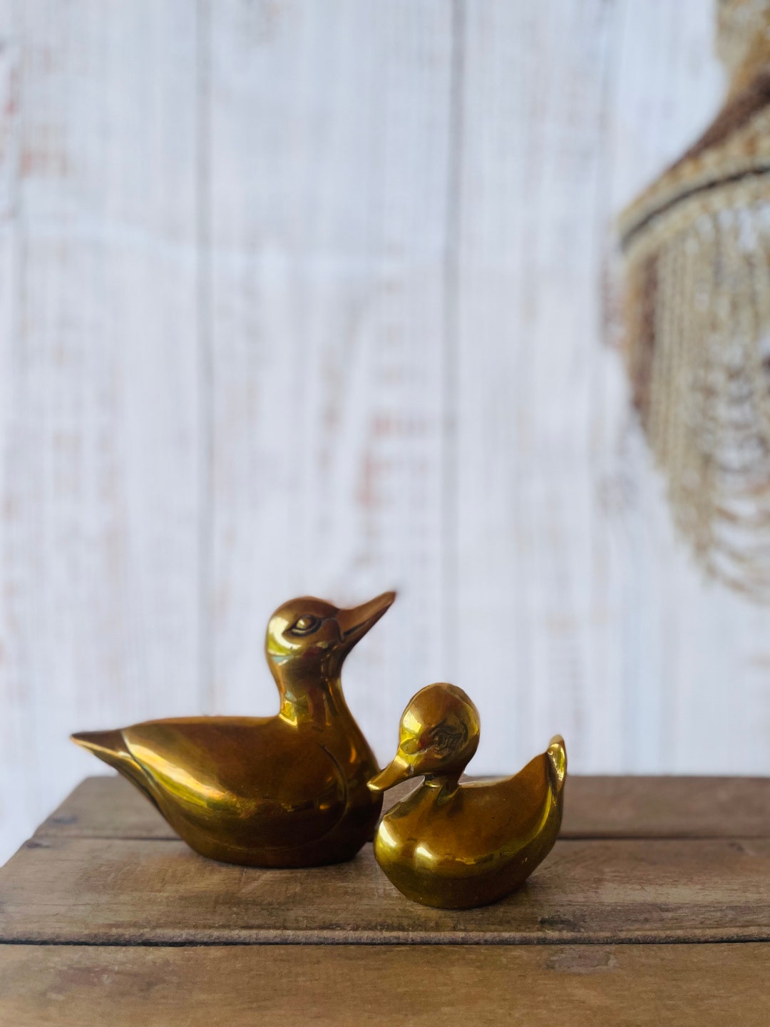 Brass Ducks Mallard Cabin Rustic Duck Hunting Office Decor Set of 2 - Etsy